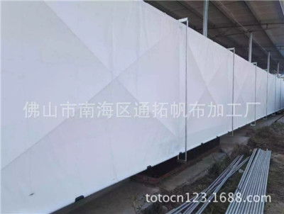 广西猪圈卷帘 百色猪场帆布卷帘 防雨卷帘布 中科商务网